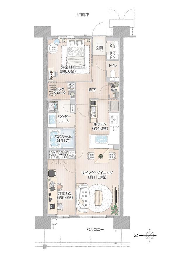【SUUMO】間取り図（S-E）詳細 - プレミスト藤が丘 | 新築マンション・分譲マンション物件情報