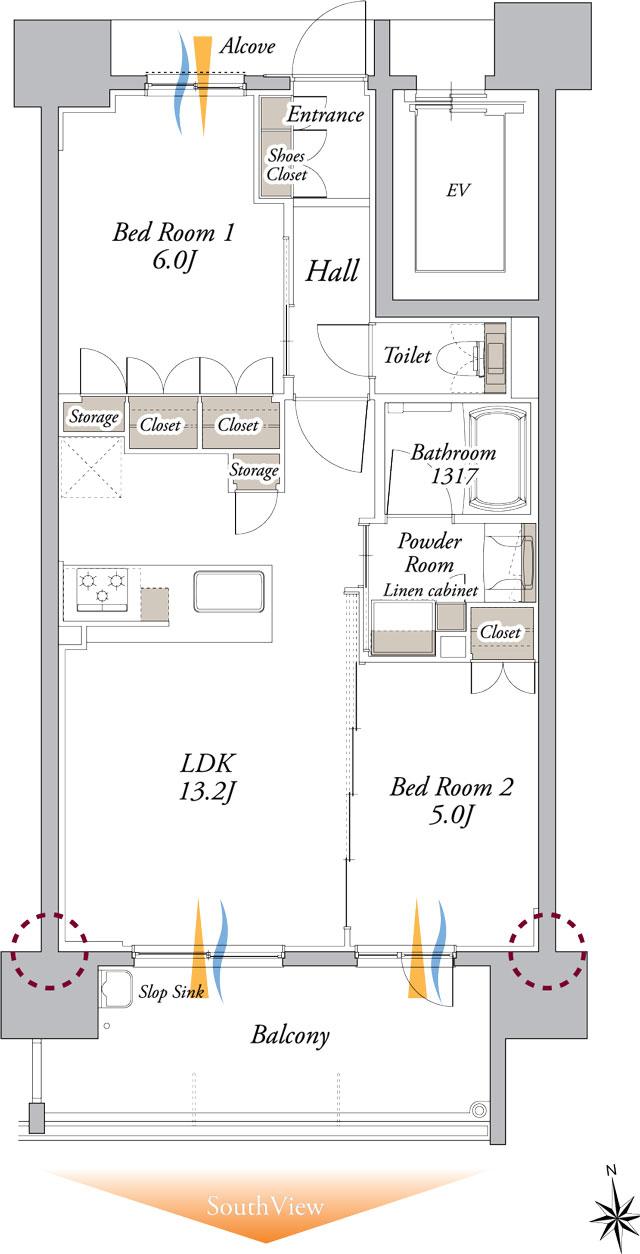 【SUUMO】間取り図（ザ・マークスB1）詳細 - サンクレーア徳川園ザ・マークス／ザ・グラン | 新築マンション・分譲マンション物件情報