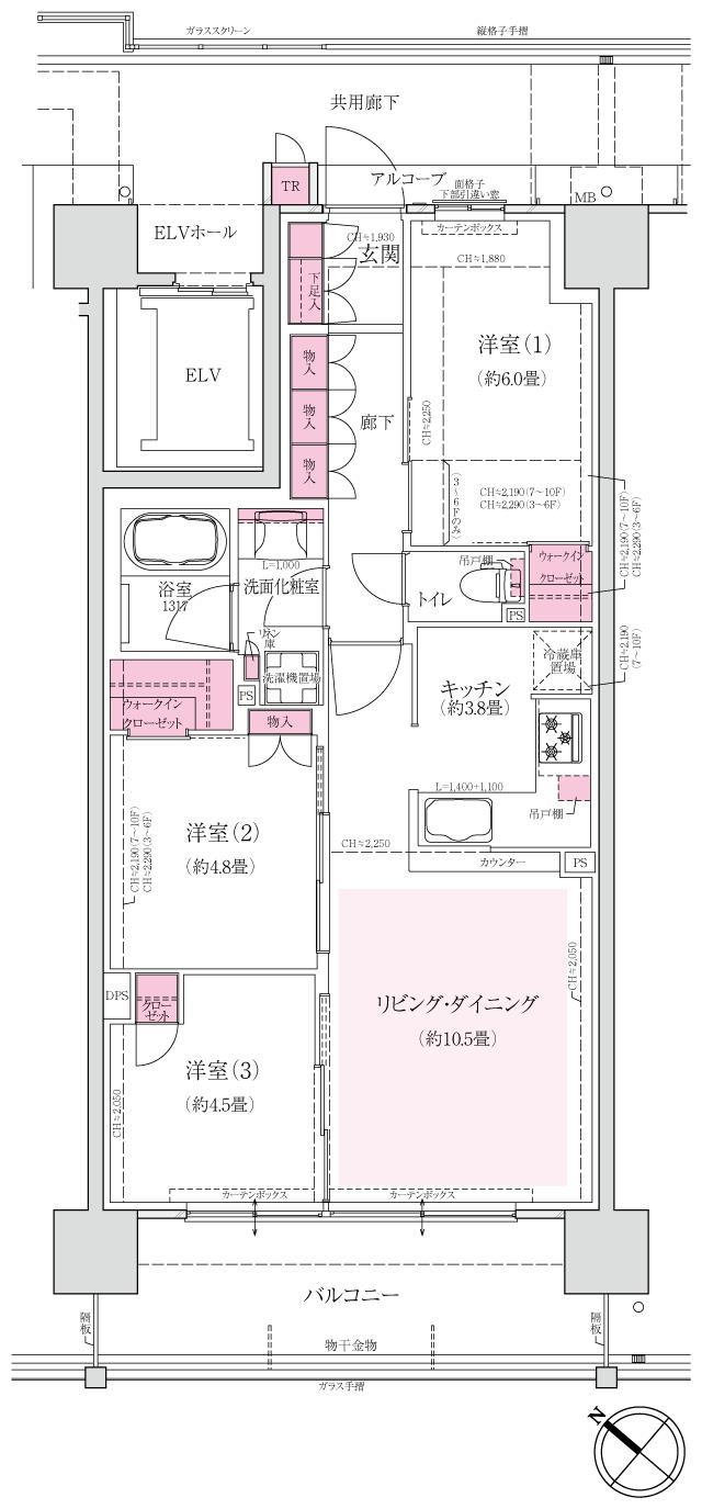 【SUUMO】間取り図（AG）詳細 - クラッシィハウス京都六地蔵 | 新築マンション・分譲マンション物件情報
