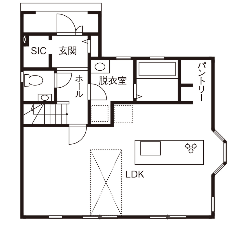 【SUUMO】 【2883万円｜32坪｜準防火仕様｜間取り図有】重厚感×パリ・アパルトマン。吹き抜けが描く陽だまりに猫も - ノーザンハウス の建築実例詳細 | 注文住宅