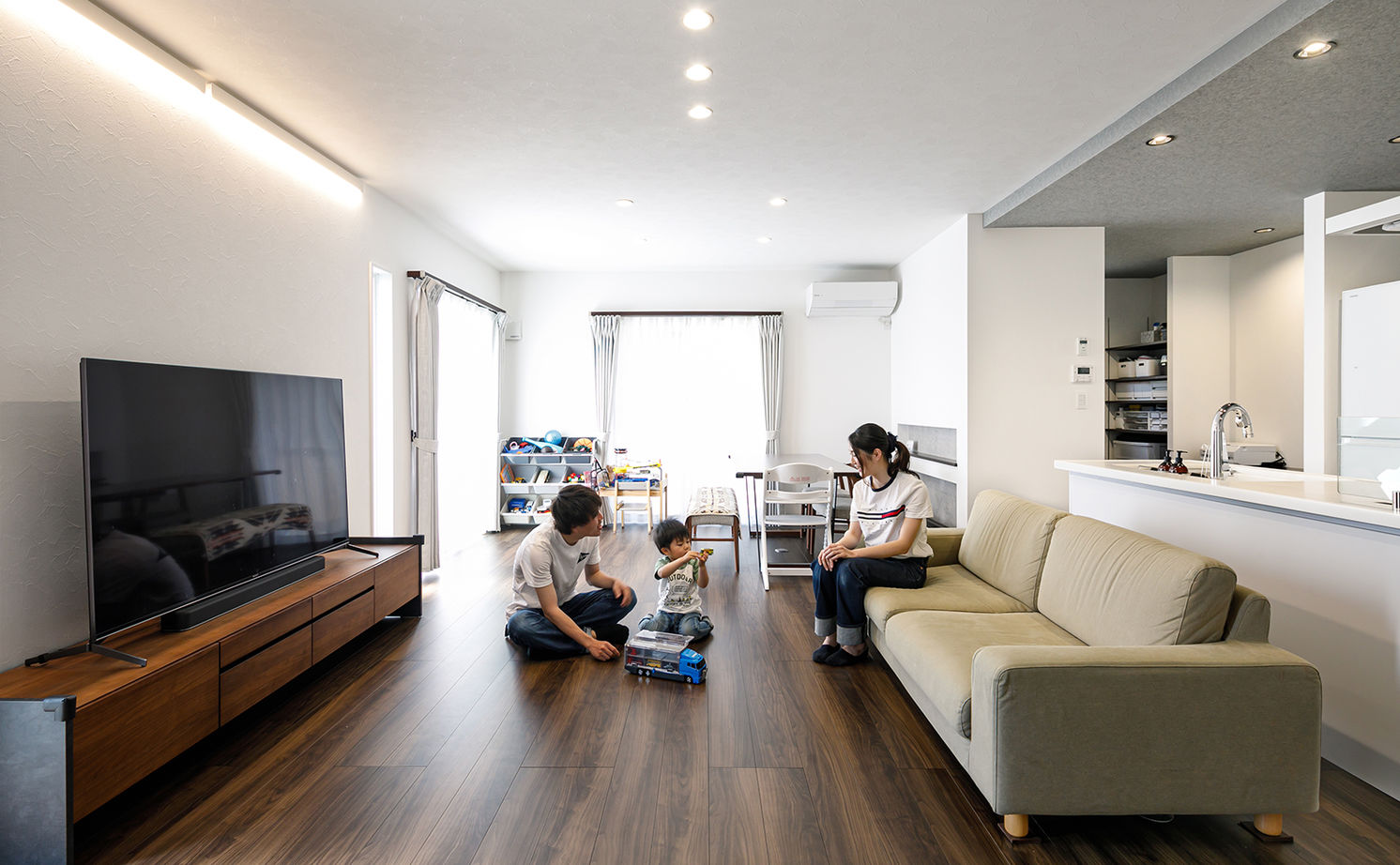 【SUUMO】 【2000万円台|テクノストラクチャー|間取り図|家事ラク】アイランドキッチンのある大空間LDK - Art Yoshikawa設計事務所 吉川住建 吉川住建 本社の建築実例 ...