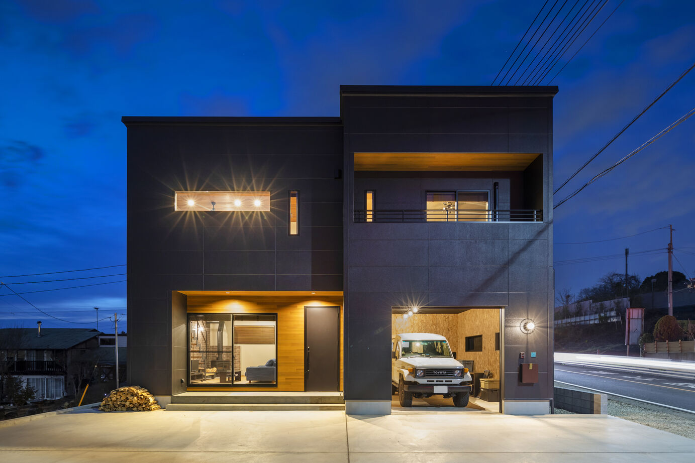 【SUUMO】 【2000万円台/30坪台/間取り図/ガレージ】趣味を楽しむ自然素材のガレージハウス - Blue Style 本社の建築実例詳細 | 注文住宅