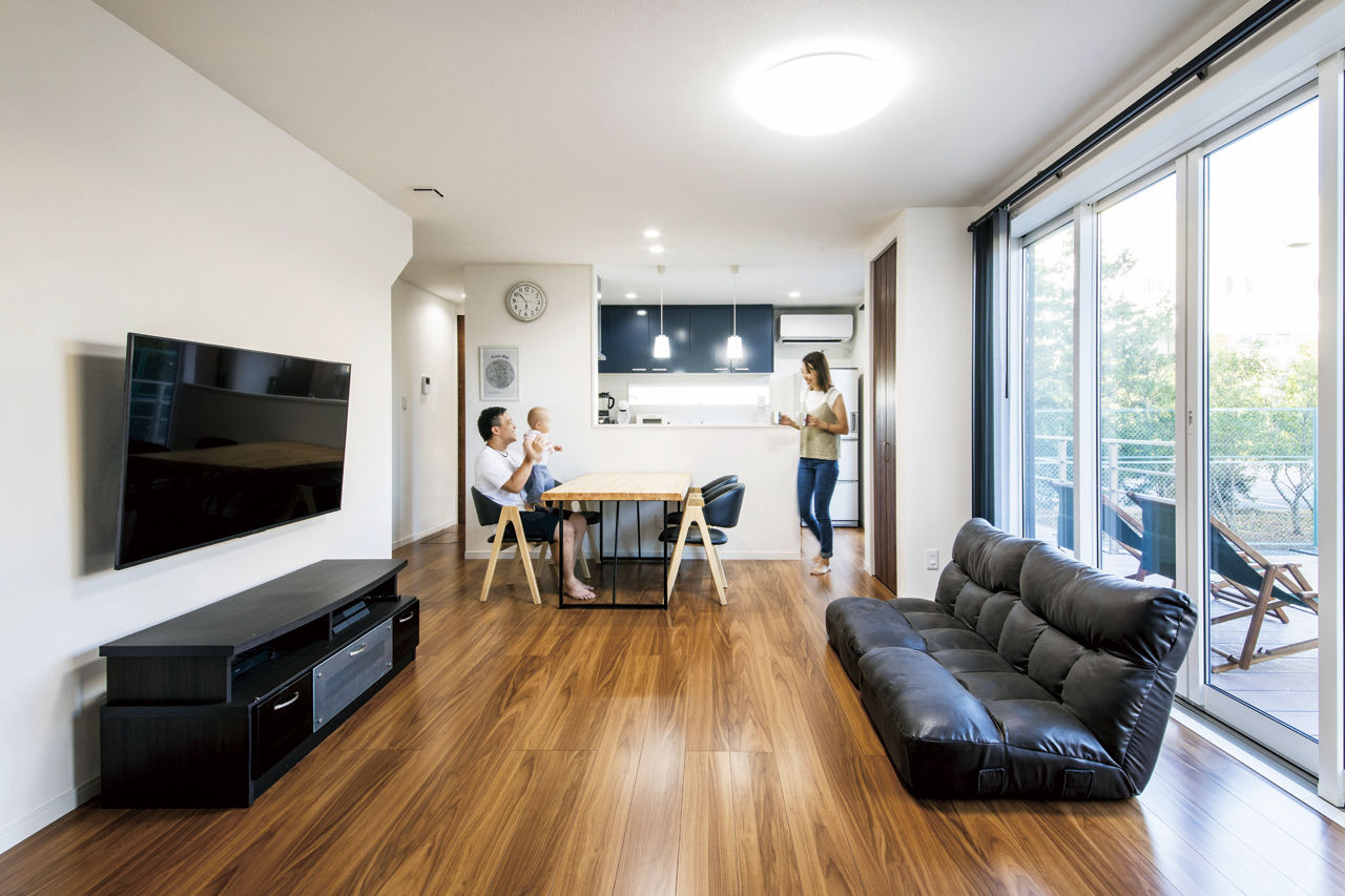 【SUUMO】 【和モダン×スタイリッシュ×ZEH/2200万円】随所に和テイストをちりばめ、念願だった庭のある暮らしを満喫 - アイムの家 未来創建 の建築実例詳細 | 注文住宅