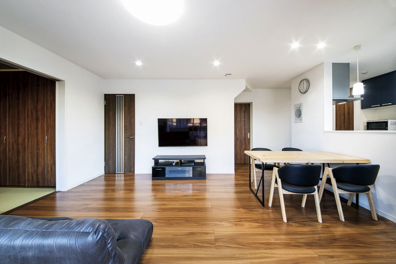 【SUUMO】 【和モダン×スタイリッシュ×ZEH/2200万円】随所に和テイストをちりばめ、念願だった庭のある暮らしを満喫 - アイムの家 未来創建 の建築実例詳細 | 注文住宅