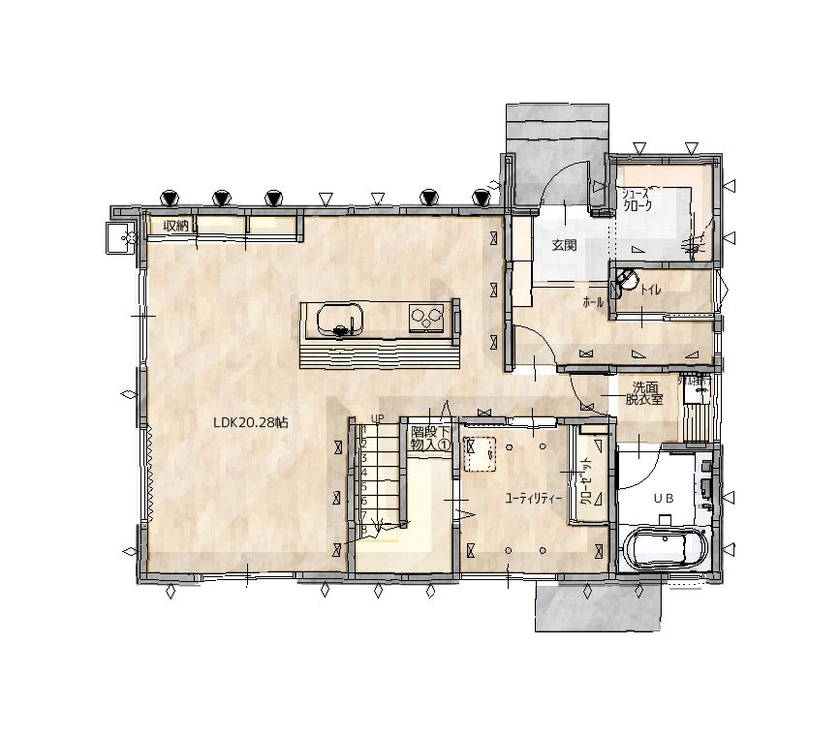 【SUUMO】 「黒」をポイントに取り入れたアーティスティックなモダンの家【35坪/3LDK】 - タカノホーム 富山第一展示場の建築実例詳細 | 注文住宅
