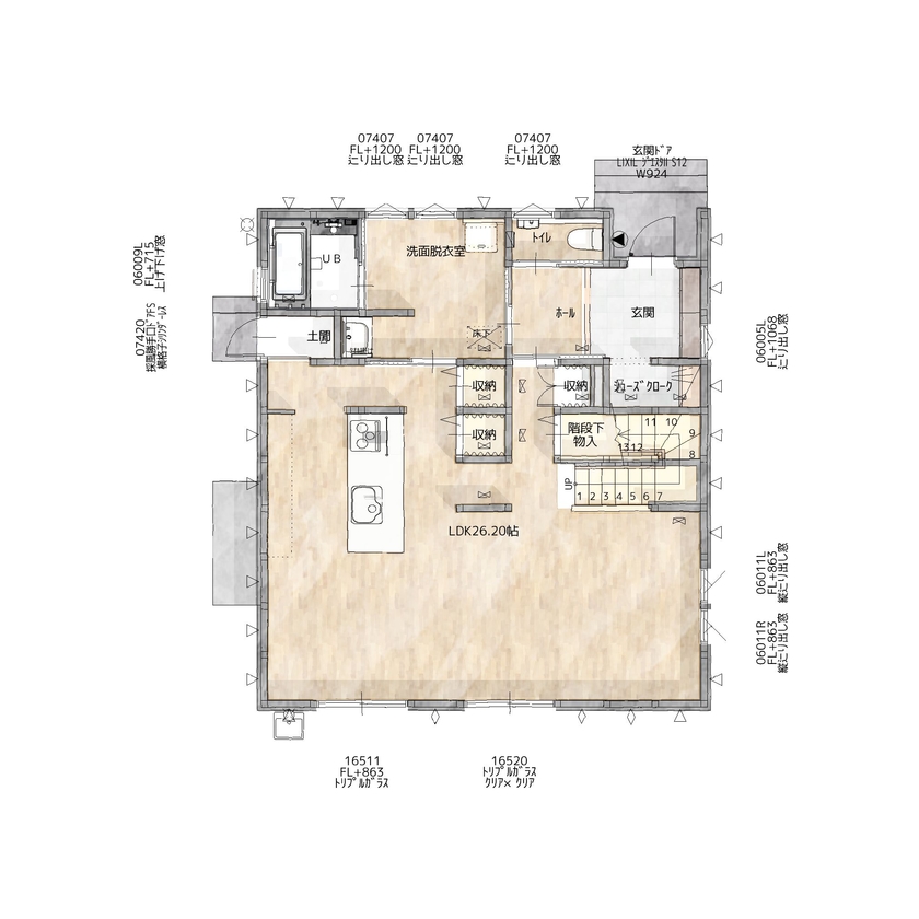 【SUUMO】 和風な外観×ブルックリンスタイルの内観が素敵な家【36坪/3LDK】 - タカノホーム 富山第一展示場の建築実例詳細 | 注文住宅