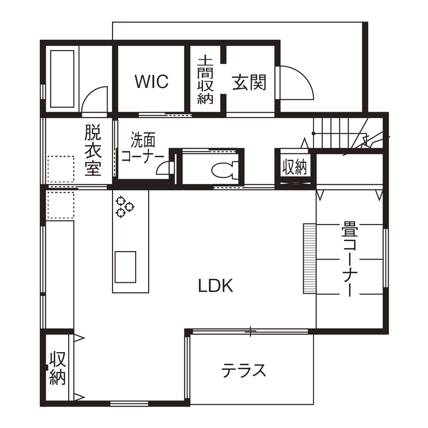 【SUUMO】 【2000万円台/2階建て/30坪台/3LDK/間取り図】テラスを囲む、L字型のLDK。外と内が繋がる空間を楽しむ家 - アールギャラリー(アールプランナー) 新所沢展示場の ...