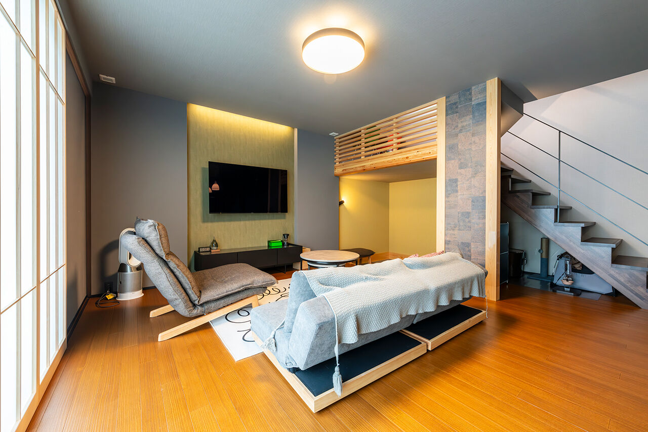 【SUUMO】 【さいたま市/3000万円台/30坪台/間取り図】光の陰影が美しい、和×グレイッシュが個性的な住まい - 高砂建設 埼玉・東京 本社の建築実例詳細 | 注文住宅