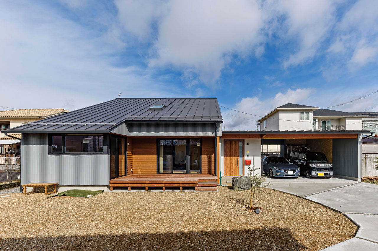 【SUUMO】 【2000万円台×ガレージハウス×全館空調｜間取り図有】無垢×インダストリアルの平屋風で、アウトドア気分 - 大和工務店 の建築実例詳細 | 注文住宅