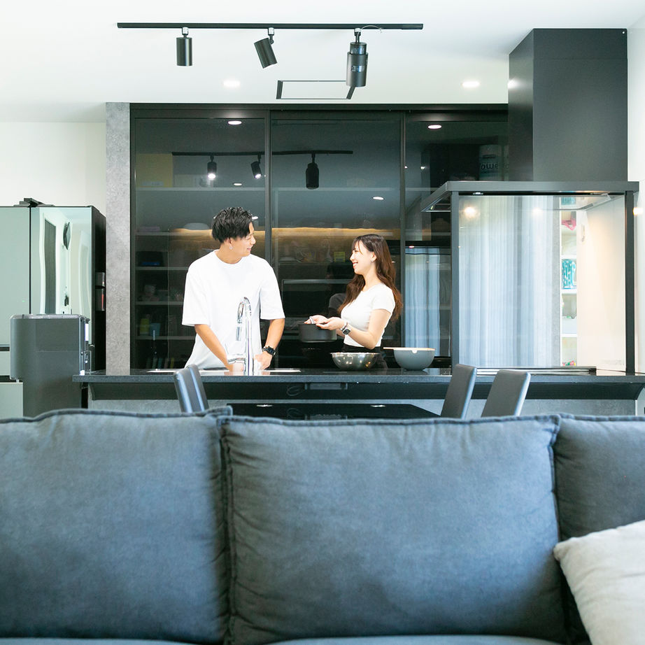 【SUUMO】 【2100万円台で建てた家／間取り図有】和空間がある広々リビングで、家族や友人と賑やかな週末を！ - 昭和建設 櫛原展示場の建築実例詳細 | 注文住宅