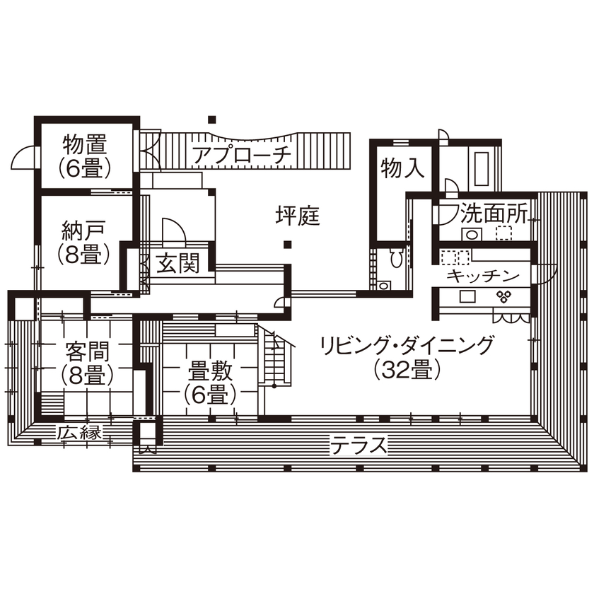 【SUUMO】 【間取り図有｜4000万円台｜5LDK｜建築家と建てる｜和モダン】庭園を受け継いでいく、美しい水天宮の家 - エアコーポレーション の建築実例詳細 | 注文住宅