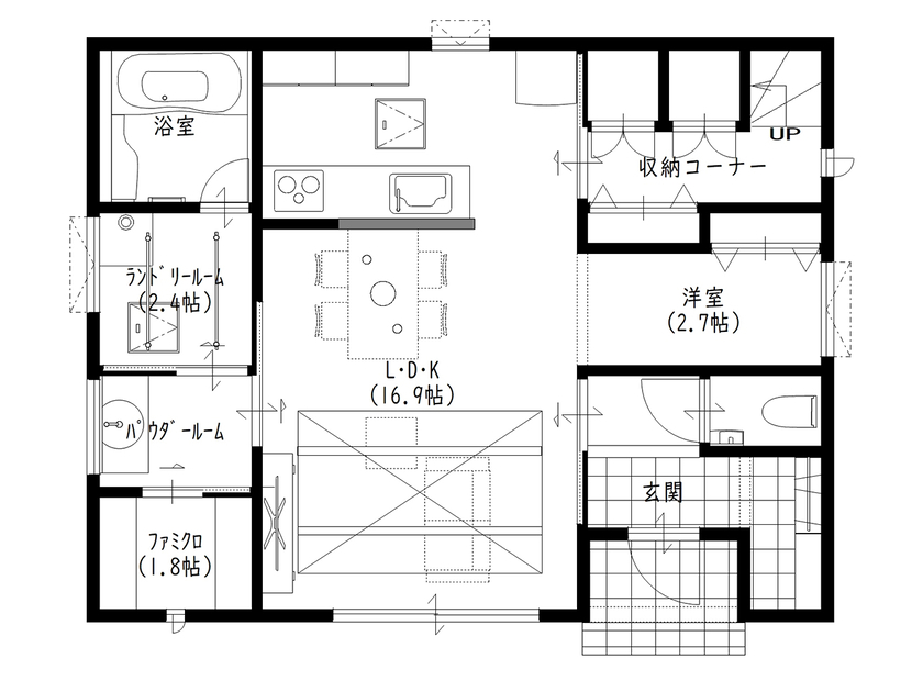 【SUUMO】 【将来の子育てに備えた住まい】リビングのそばに子育てスペース。時短家事を叶える動線計画 - アイフルホーム ビュー の建築実例詳細 | 注文住宅