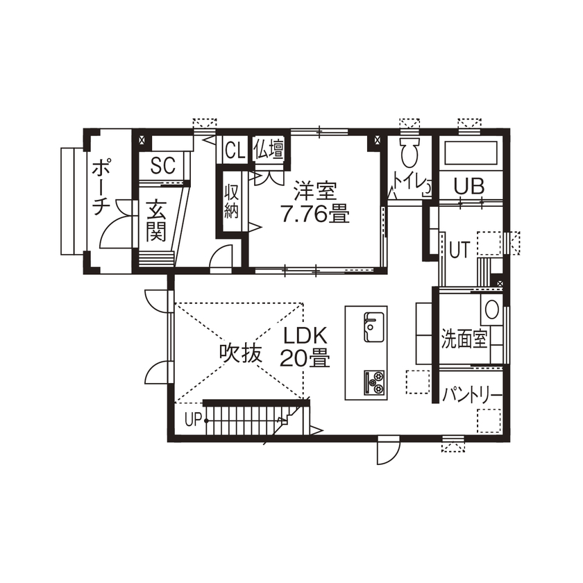 【SUUMO】 【4LDK/42.8坪】料理好きが暮らすアイランドキッチンの家 - 太平ホーム北海道 の建築実例詳細 | 注文住宅