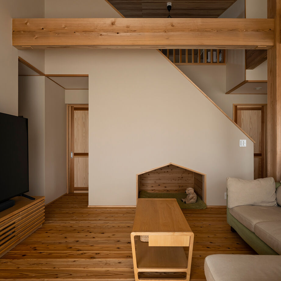 【SUUMO】 【ZEH住宅/27.6坪/平屋/間取り図あり】大切なものがすぐそばに。愛車を眺めながら、愛犬と楽しく過ごす家 - エコワークス 福岡オフィスの建築実例詳細 | 注文住宅