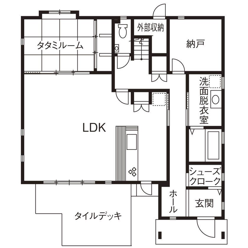 【SUUMO】 【3000万円台/4LDK/50坪台/間取り図】木と石と土のクラシカルな佇まい。家事ラクも叶えた洋風モダンな家 - 矢橋林業 矢橋の家 大垣展示場の建築実例詳細 | 注文住宅