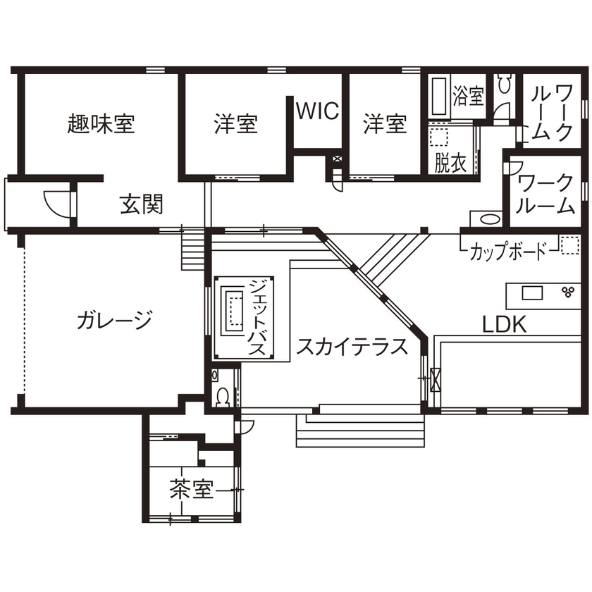 【SUUMO】 【静岡県｜平屋×ビルトインガレージ×68坪｜間取り有】大自然の傾斜地を生かしたスキップフロアで視線広々 - style casa（スタイルカーサ） style casa ...