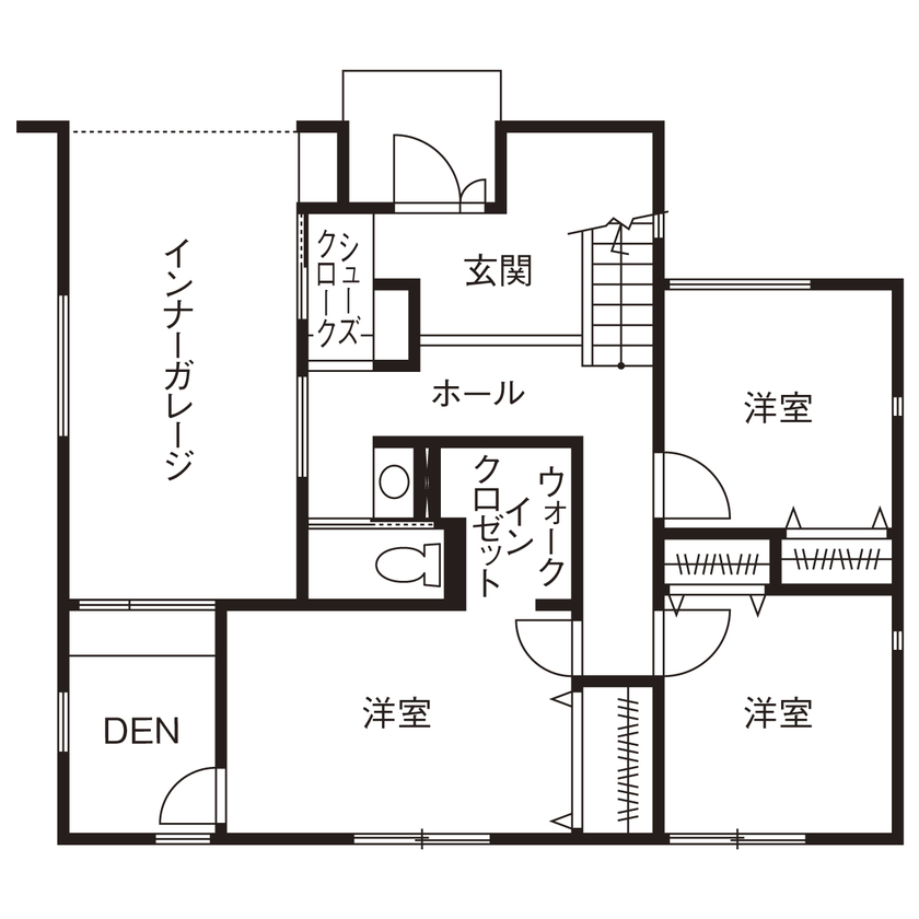 【SUUMO】 【ビルトインガレージ/3LDK/敷地50坪台/間取り図】グレーとウォルナットの大人空間。工夫した家事ラク動線 - フェスティナ・レンテ の建築実例詳細 | 注文住宅