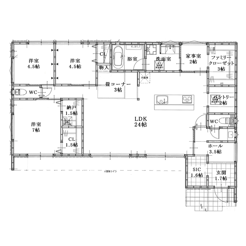 【SUUMO】 【3LDK/平屋/大容量収納/ウッドデッキ/敷地約90坪】グレー×ウッドの大人モダンハウス - 大成住宅 川越ハウジングギャラリーの建築実例詳細 | 注文住宅