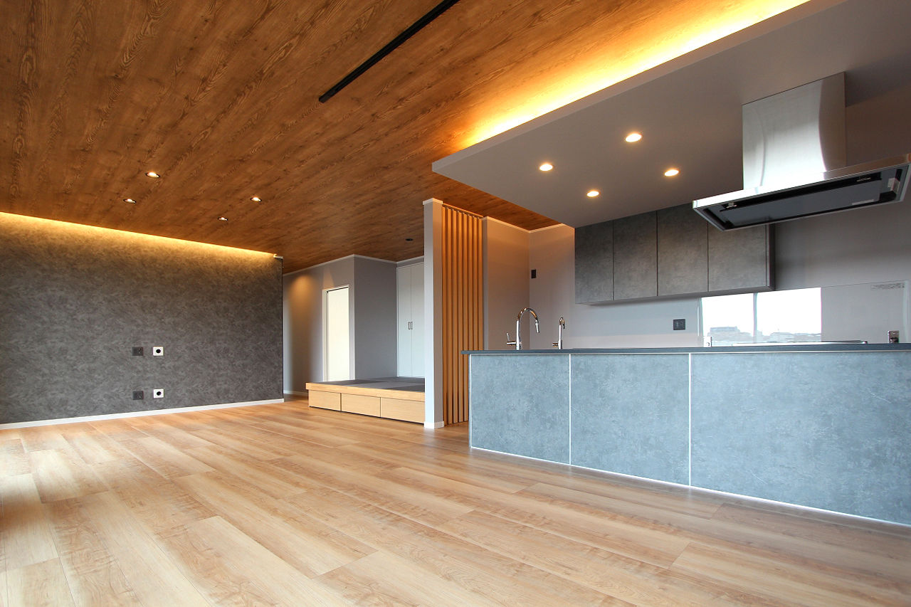 【SUUMO】 【3LDK/平屋/大容量収納/ウッドデッキ/敷地約90坪】グレー×ウッドの大人モダンハウス - 大成住宅 川越ハウジングギャラリーの建築実例詳細 | 注文住宅