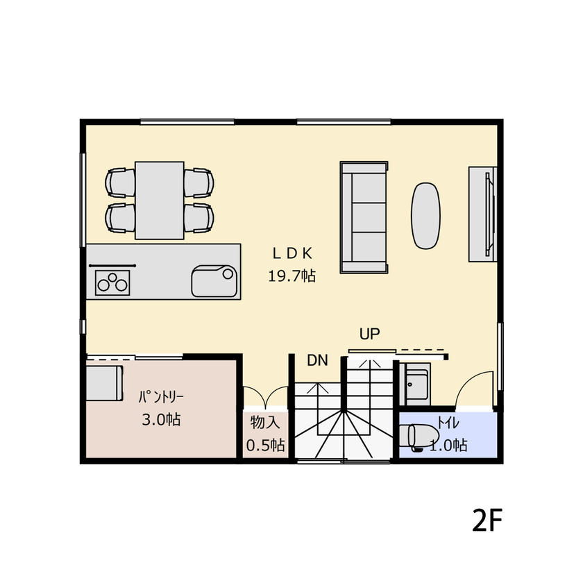 【SUUMO】 【S-PLAN/1LDK＋2S+WIC＋小屋裏収納/間取り図有】収納力の高い26坪のコンパクトなお住まい - 大成住宅 川越ハウジングギャラリーの建築実例詳細 | 注文住宅