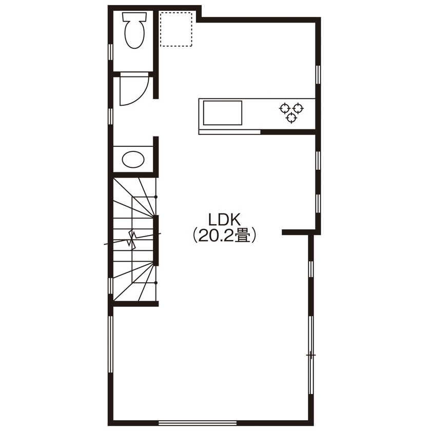 【SUUMO】 【敷地面積16.7坪/2000万円台/間取り図有り】ビルトインガレージ＆優雅なワイドバルコニー付きの狭小住宅 - BLISS 本社の建築実例詳細 | 注文住宅