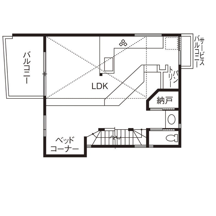 【SUUMO】 【高台/3000万円台/30坪】高低差3mの条件を「建築力」でさらに活かす。「カーテン要らずで暮らせる家」 - トトモニ 一級建築士事務所 本社の建築実例詳細 | 注文住宅