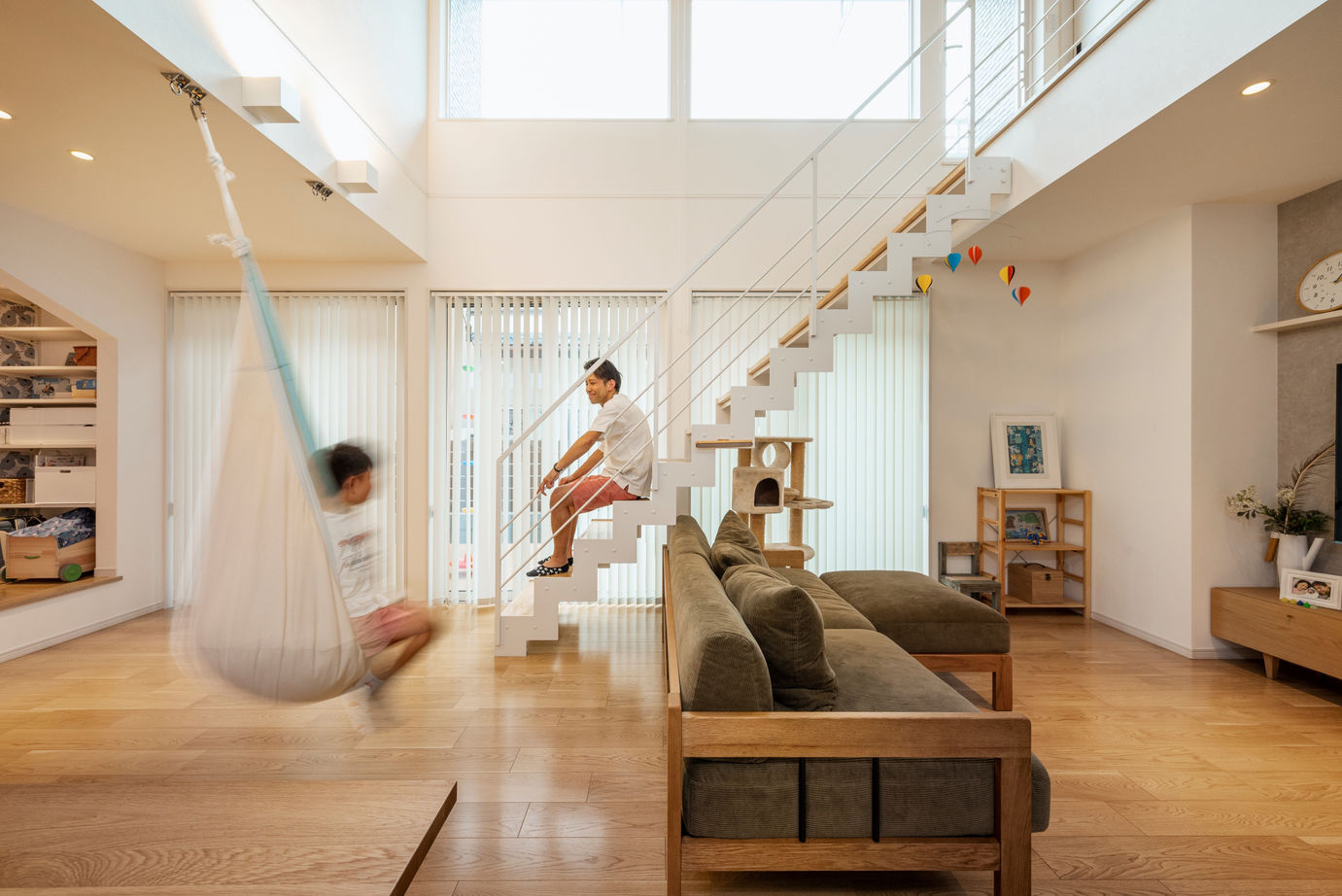 【SUUMO】 【2000～2499万円│31坪│間取図あり】光溢れるリビングは居心地満点。「ヌック」も楽しい北欧テイストの家 - 近藤建設 展示場の建築実例詳細 | 注文住宅