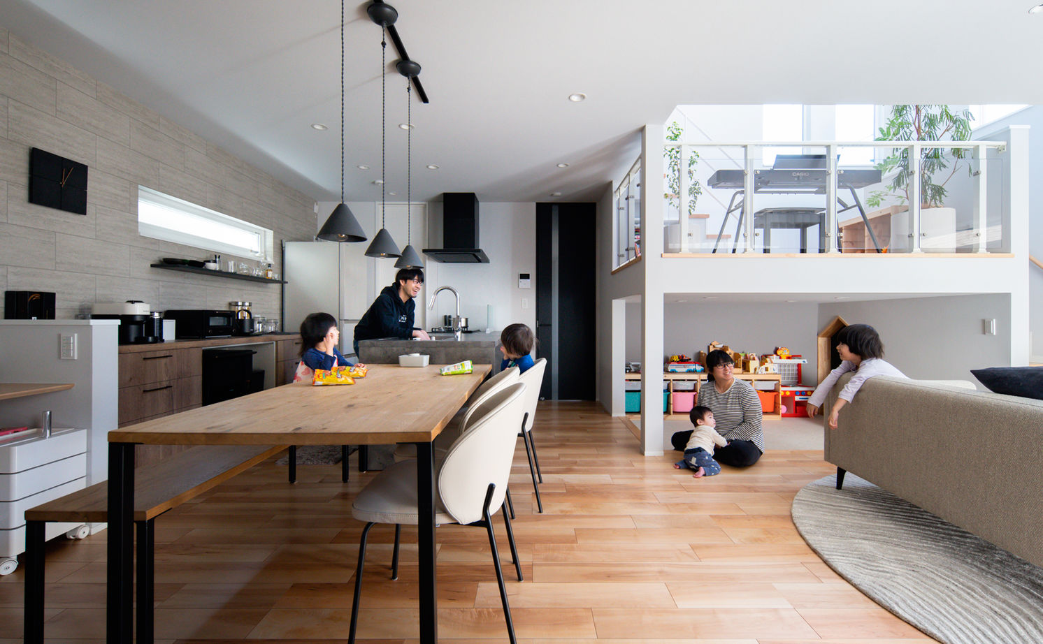 【SUUMO】 【3200万円/36坪/間取り図あり】4人の子どもがすくすく育つスキップフロアのLDK。家事ラク・育児プランも - TAINN DESIGN 一級建築士事務所 の建築実例詳細 ...