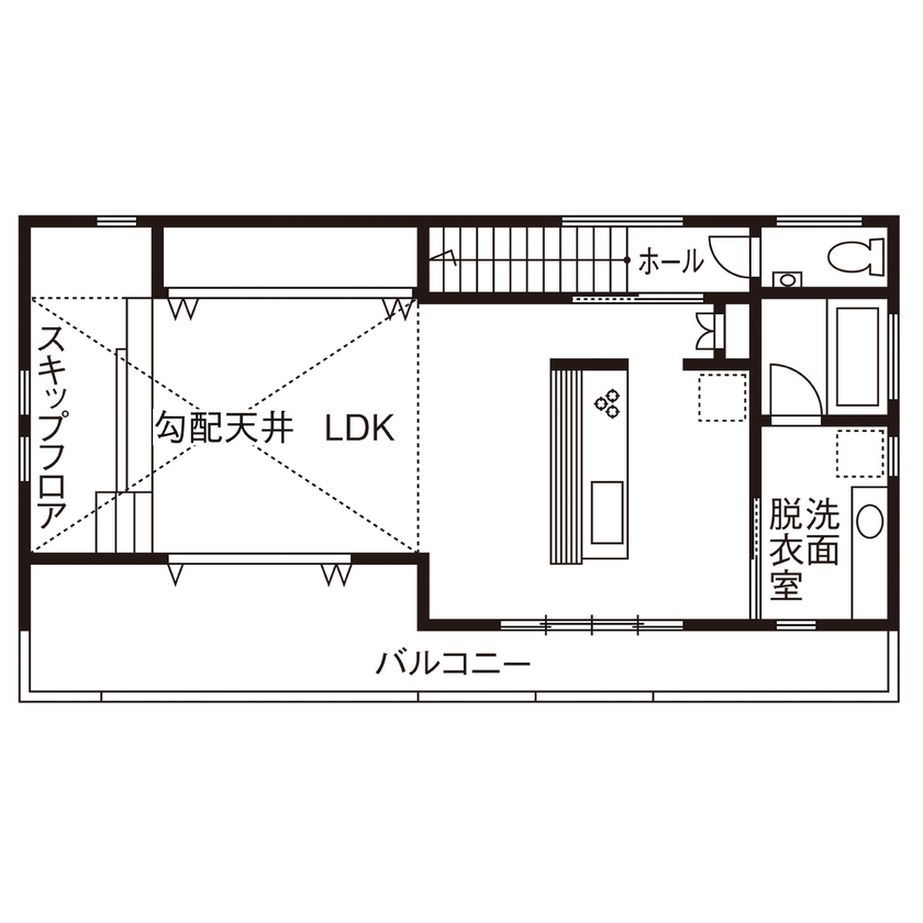 【SUUMO】 【2000万円台|30坪台|間取り|バルコニー】2階LDKで開放感たっぷり。木の質感が心地よいZEH仕様の住まい - 外張り断熱の家 ネスト の建築実例詳細 | 注文住宅