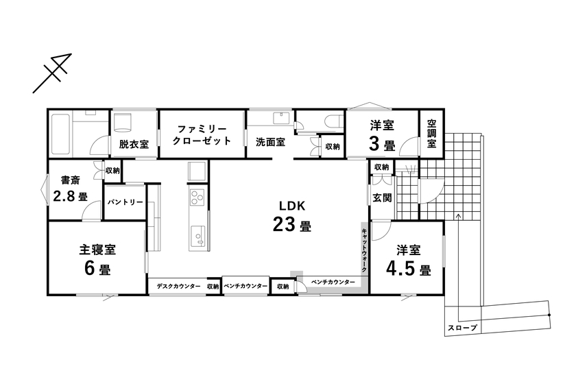 【SUUMO】 【山形市/2000万円台/3LDK/間取り図有り/広々LDK】猫と一緒、窓辺でくつろぐ平屋の家 - デワホーム 平清水ショールーム FIORETTO〈フィオレット〉の建築実例 ...