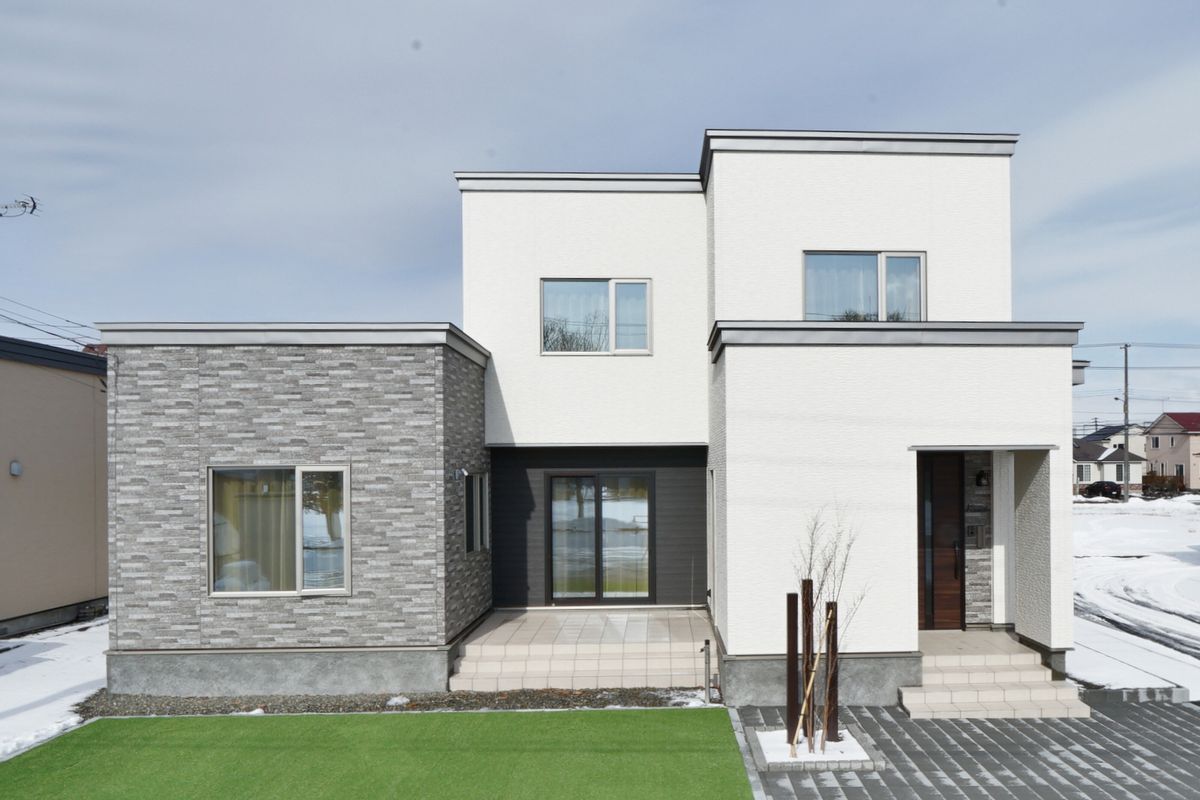 【SUUMO】 【苫小牧市/4LDK間取図/収納豊富】ラグジュアリーなアイランドキッチンが中心に、家族と繋がりを感じる家 - 住研ハウス の建築実例詳細 | 注文住宅