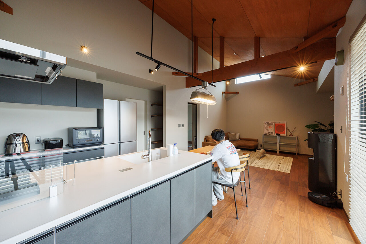 【SUUMO】 【30.4坪｜平屋｜20代】こだわったのは、おしゃれと開放感。上質な空間で堪能する寛ぎの時間は何より！ - アート建工 米子店の建築実例詳細 | 注文住宅