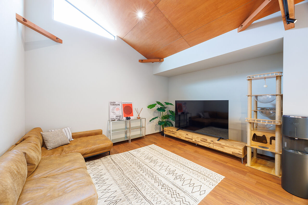 【SUUMO】 【30.4坪｜平屋｜20代】こだわったのは、おしゃれと開放感。上質な空間で堪能する寛ぎの時間は何より！ - アート建工 米子店の建築実例詳細 | 注文住宅