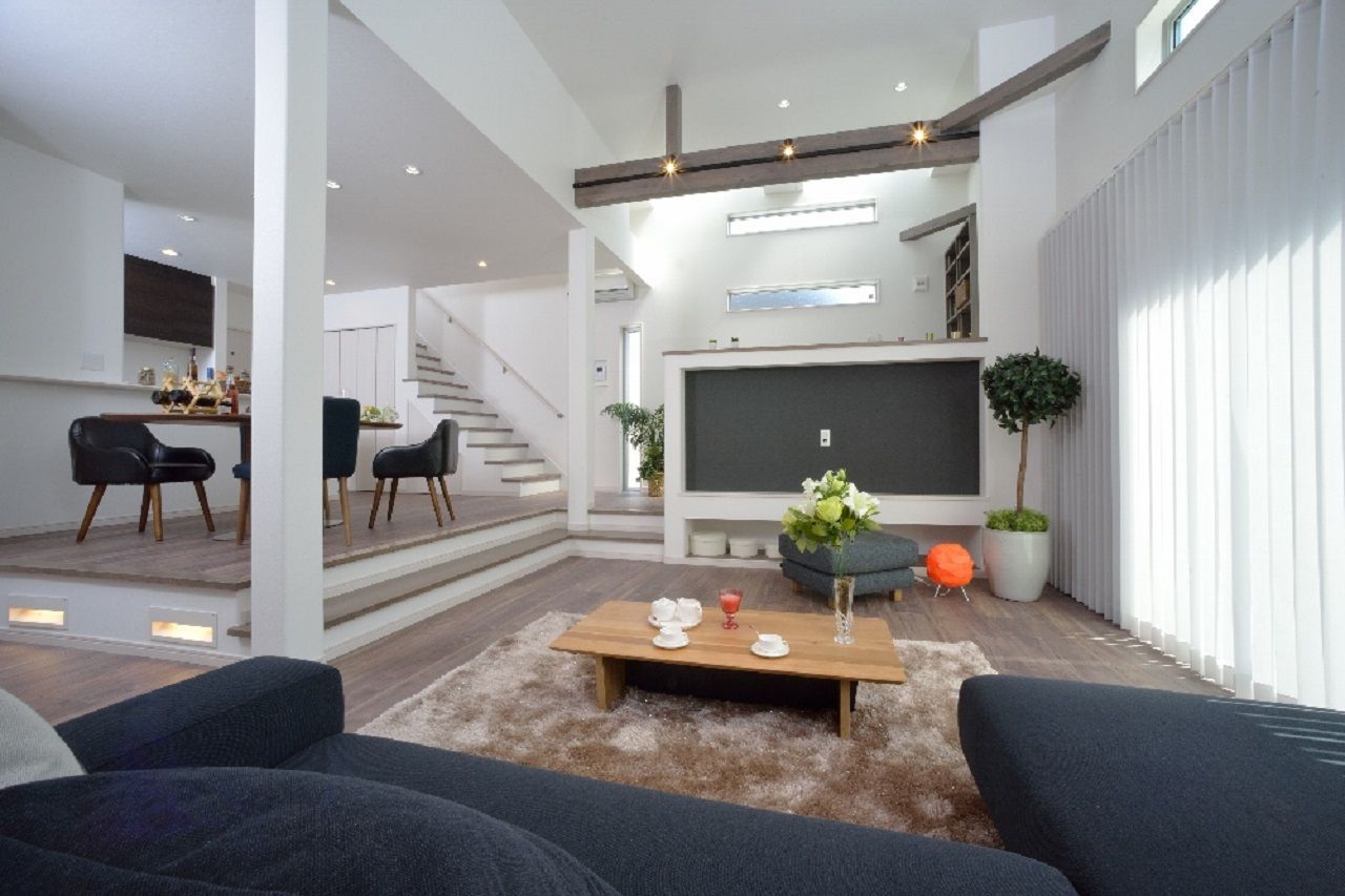 【SUUMO】 【2000万円台/間取り/バルコニー/埼玉/草加】縦横の広がりをもたらすスキップフロア＋吹き抜けで開放的な家 - ジャストホーム（越谷・草加） の建築実例詳細 | 注文住宅