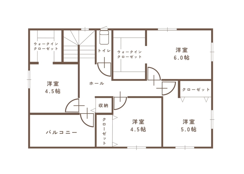 【SUUMO】 【5LDK/シンプルナチュラル/木の家】23帖のリビング+和室。子どもに目の届く開放的な間取りの家 - コスモホーム の建築実例詳細 | 注文住宅