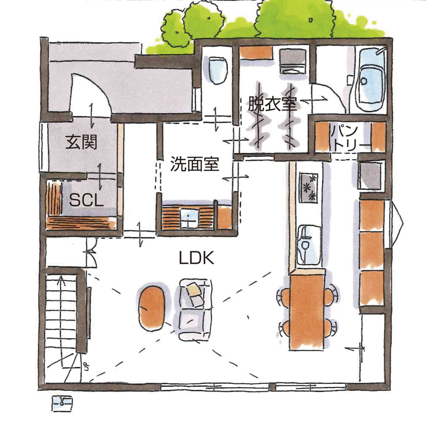 【SUUMO】 【1000万円台/30坪台/3LDK/吹抜け/間取り図】黒×グレー×木をテーマにした、かっこいい黒のBOX HOUSE - シンプル工務店 一宮スタジオの建築実例詳細 | 注文住宅