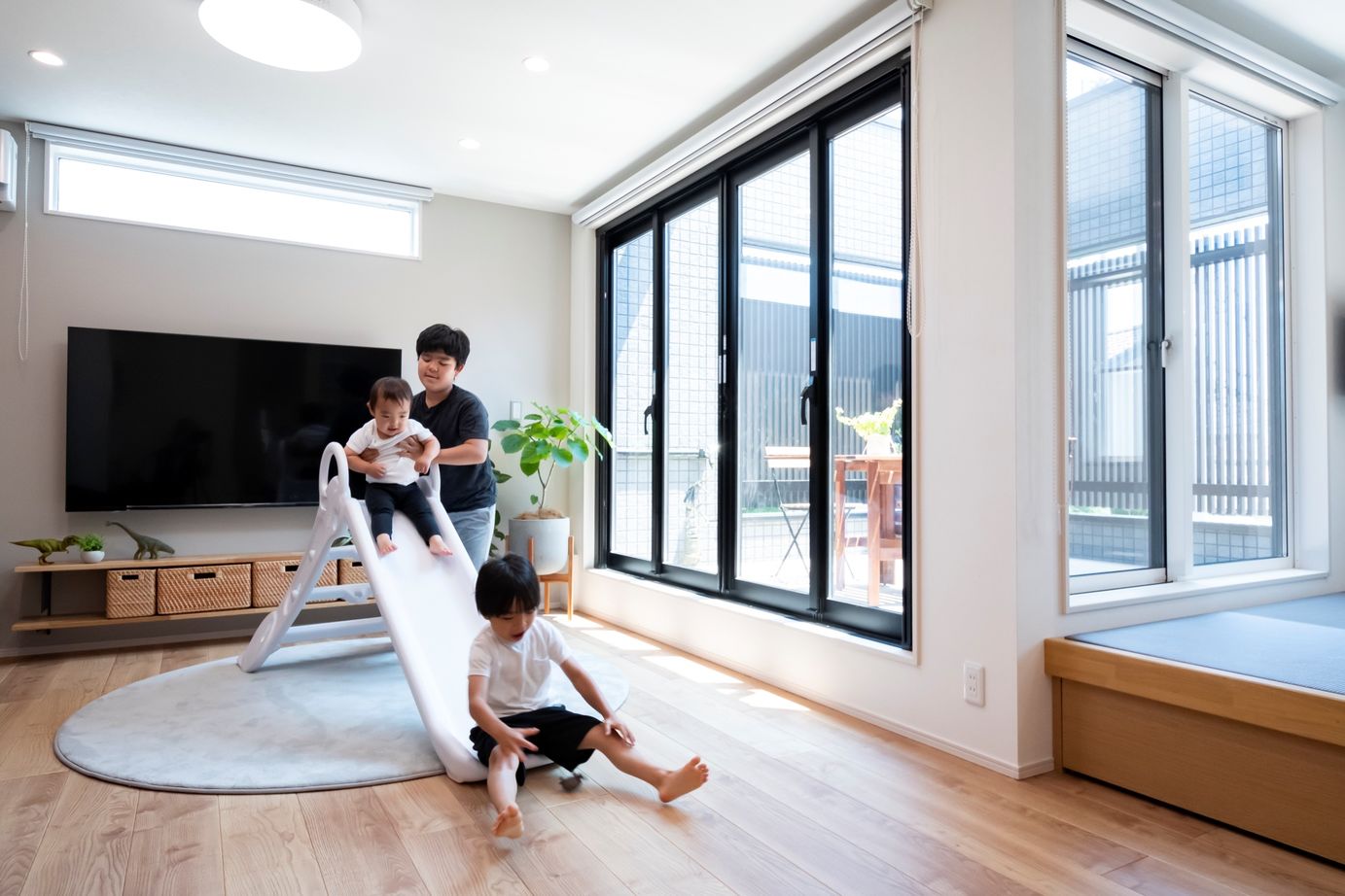 【SUUMO】 【3000万円台/146.98平米/間取り図有】空とつながるバルコニーが自慢。回遊動線で家事ラク＆子育ての家 - タマホーム の建築実例詳細 | 注文住宅