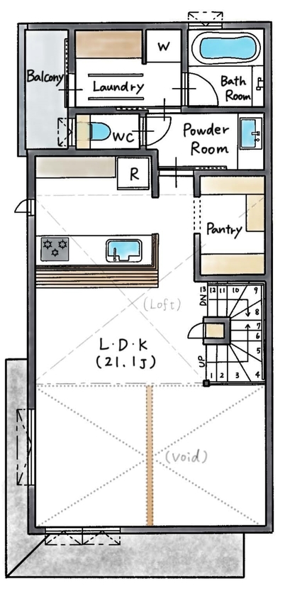 【SUUMO】 【3200万円台/30坪台/間取り図有】三方を住宅に囲まれた敷地に建てた、明るくナチュラルな住みやすい家 - ハウスイズム建築設計事務所 横須賀スタジオ 本社の建築実例詳細 ...