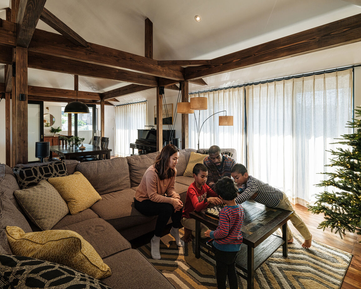 【SUUMO】 【4000万円～｜48坪｜2階リビング】海外仕様のキッチンとパッシブ設計で、家族に心地よい住まい - オモシロ設計集団 ecomo（エコモ） の建築実例詳細 | 注文住宅