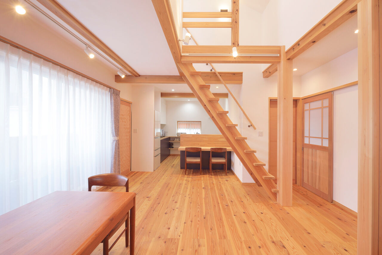 【SUUMO】 【4000万円台/42坪/二世帯/スキップフロア】ライフスタイルの変化に合わせ転用可能な分離型の二世帯住宅 - 陽の木ホーム の建築実例詳細 | 注文住宅