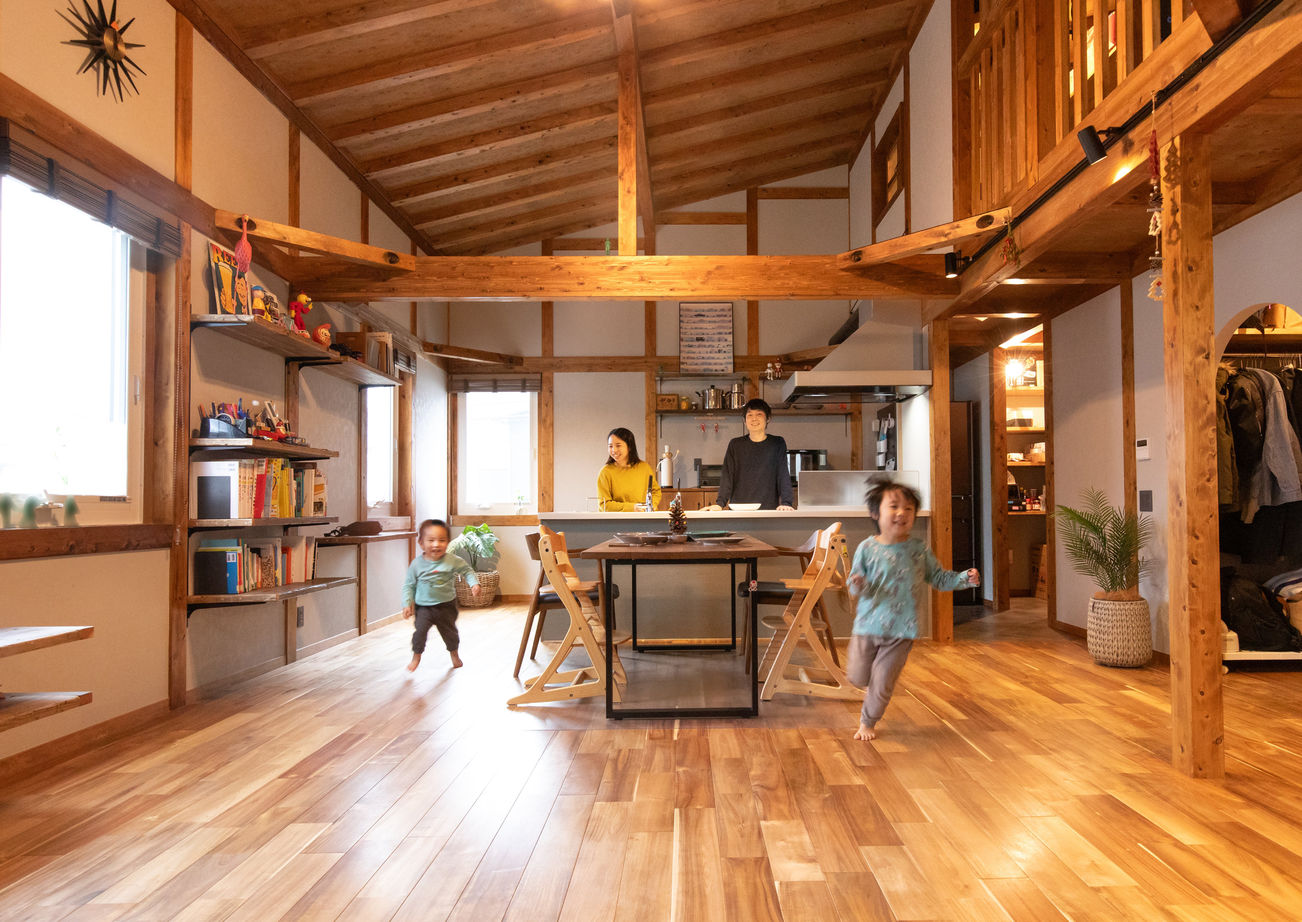 【SUUMO】 【4000万円/49坪/ひのき/子育て】たっぷり収納と家事ラクを叶えた皆の笑顔が集まる木の家 - サイエンスホーム サイエンスホームお客様係の建築実例詳細 | 注文住宅