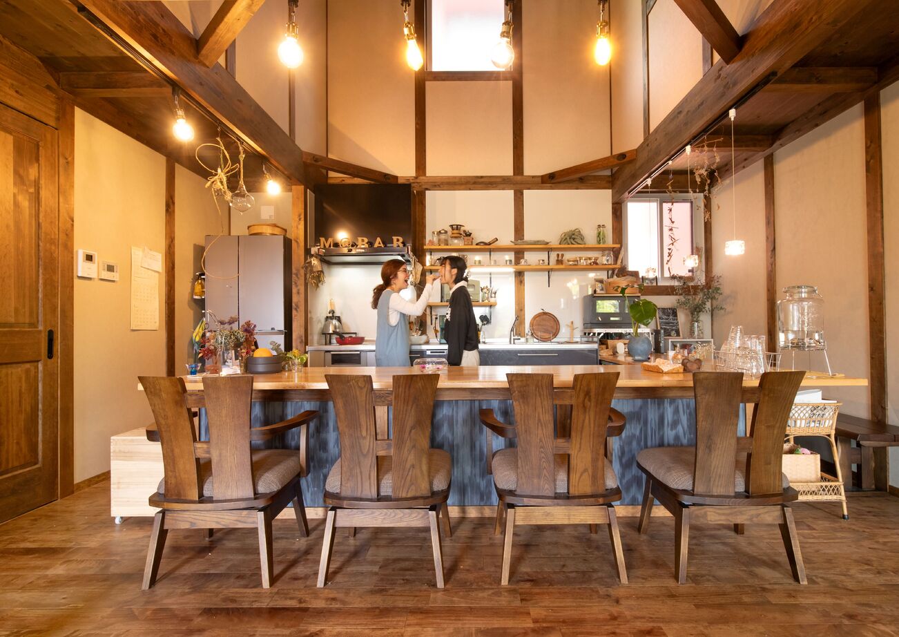 【SUUMO】 【2400万円/子育て/家事動線/吹抜け】ログハウスと古民家のイイトコドリした木の家 - 綿半林業 お客様係の建築実例詳細 | 注文住宅