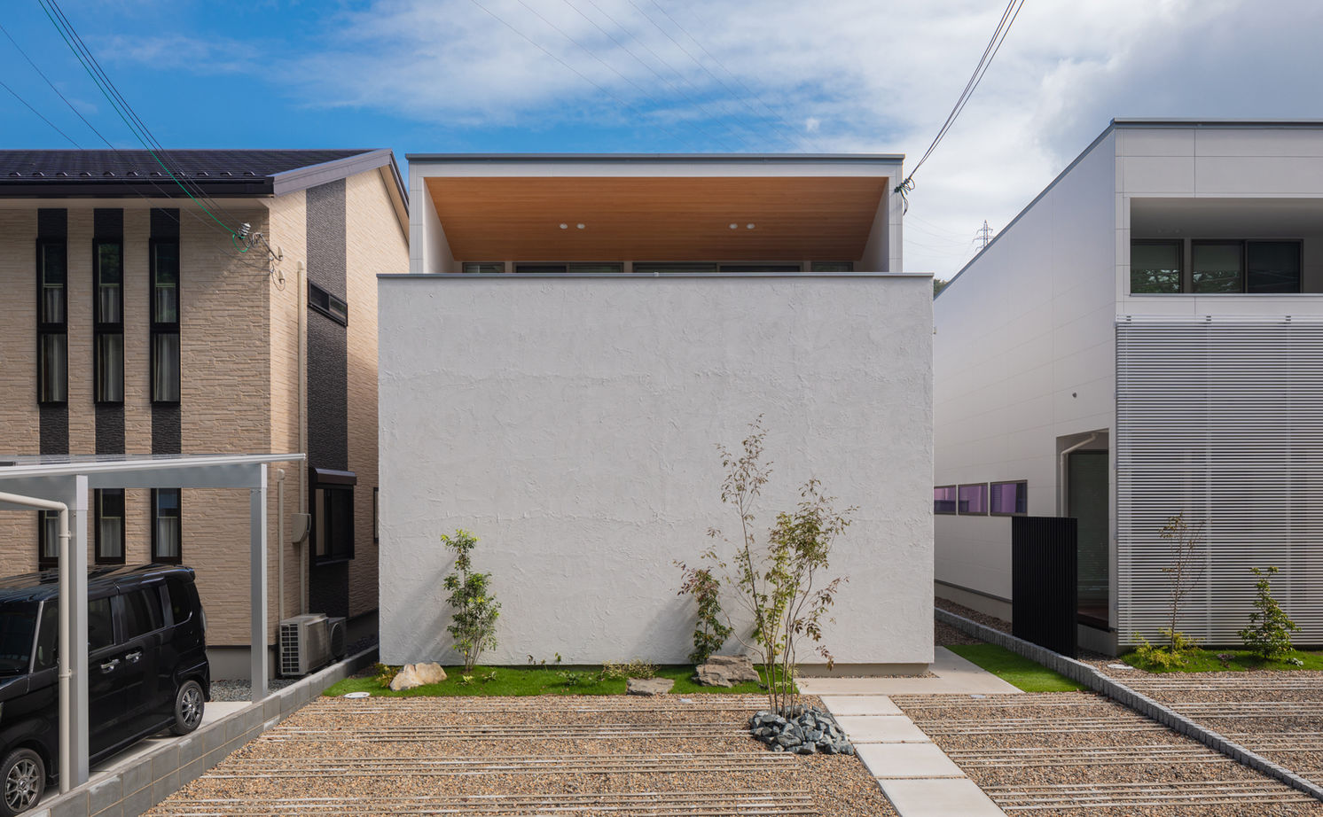 【SUUMO】 【大阪・～2000万円・おしゃれな家】カーテンのいらない暮らしを叶えた白いハコの平屋の家 - アーキホーム 福知山本店の建築実例詳細 | 注文住宅