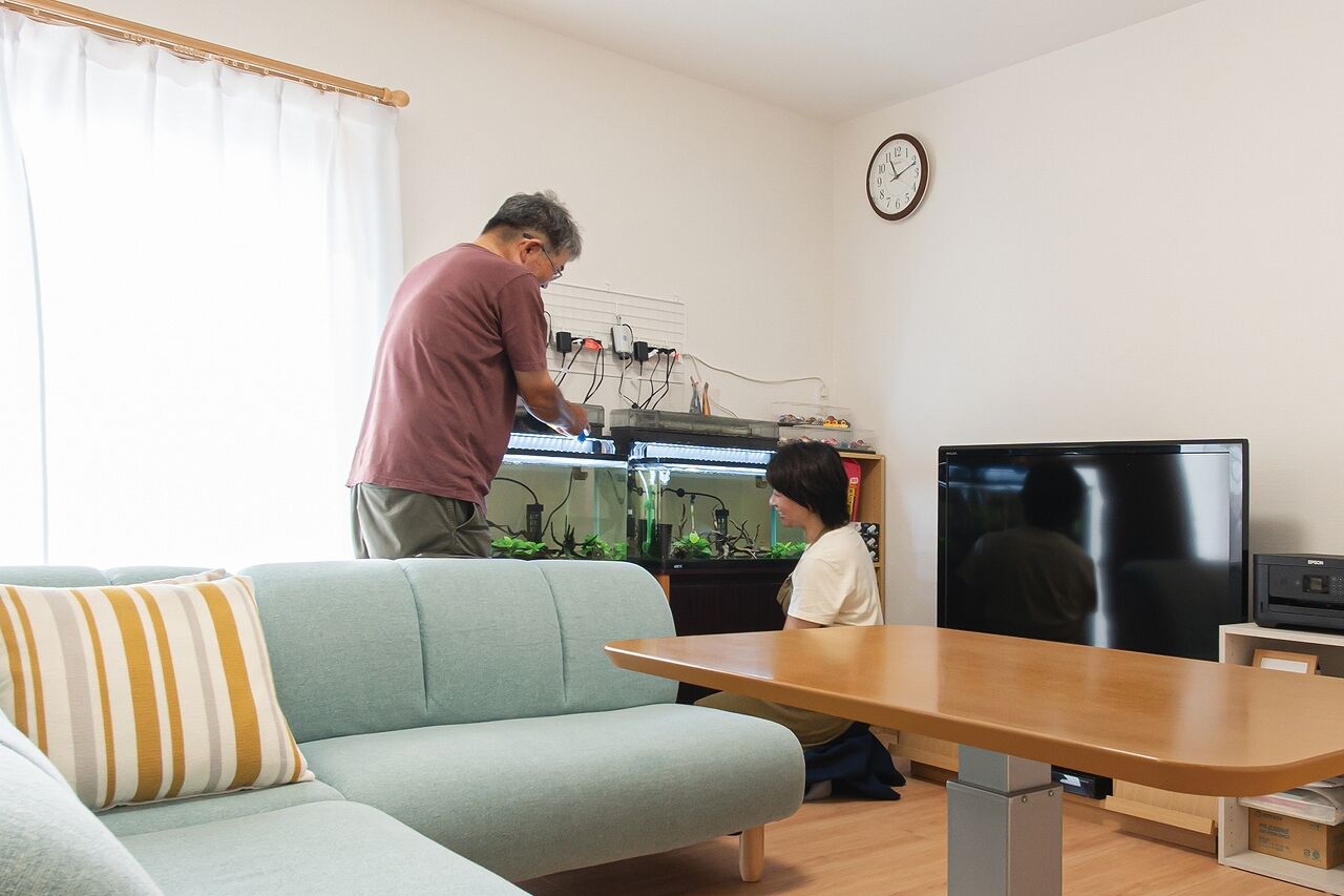 【SUUMO】 【1200万円】夫婦の趣味を楽しむ終の棲家 平屋／2LDK／開放的な広々LDK／バリアフリー／駐車スペース5台分 - 横尾材木店 の建築実例詳細 | 注文住宅