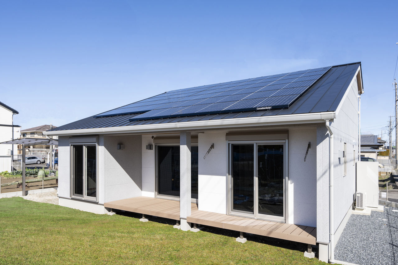 【SUUMO】 【延床20坪台/ZEH/間取り図】裁縫や家庭菜園。セカンドライフを楽しむ、ミニマルデザインの平屋実例 - ニッケンホーム の建築実例詳細 | 注文住宅