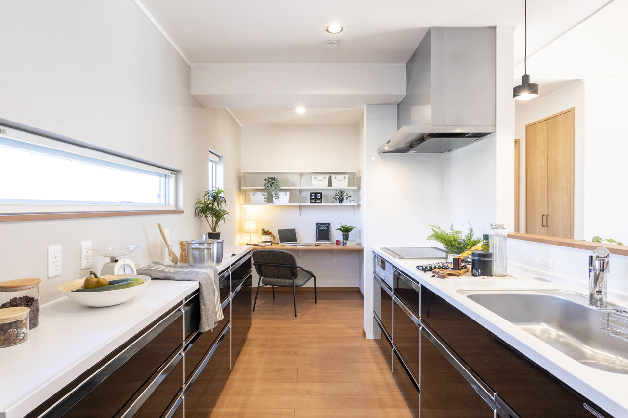 【SUUMO】 【延床20坪台/ZEH/間取り図】裁縫や家庭菜園。セカンドライフを楽しむ、ミニマルデザインの平屋実例 - ニッケンホーム の建築実例詳細 | 注文住宅