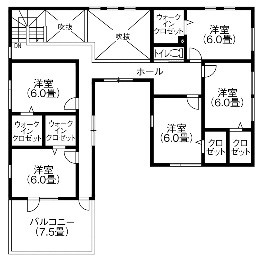 【SUUMO】 【千歳市／6LDK間取図】室内に光と風を招く中庭のある家。独自のデザイン＆設計力で圧倒的な心地よさを実現 - プエルダホーム 札幌支店の建築実例詳細 | 注文住宅