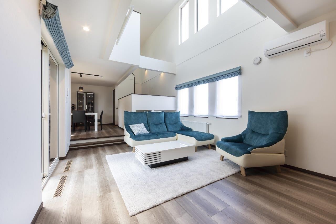 【SUUMO】 【千歳市／6LDK間取図】室内に光と風を招く中庭のある家。独自のデザイン＆設計力で圧倒的な心地よさを実現 - プエルダホーム 札幌支店の建築実例詳細 | 注文住宅