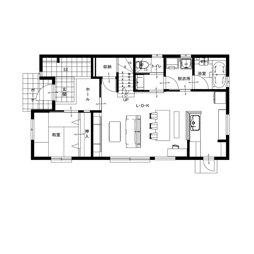 【SUUMO】 【2000万円台/30坪台/間取り図】黒で統一された外観が美しいシンプルモダンの家 - ユニバーサルホーム（福岡マリナ通り店、福岡南店、宗像店、唐津店） 福岡南店の建築実例詳細 ...