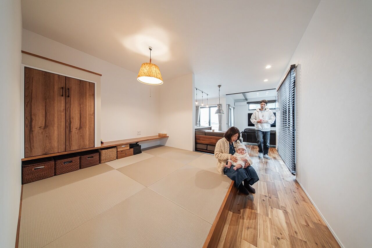 【SUUMO】 【2300万円】モダンな外観とヴィンテージ感漂う室内デザイン。回遊動線でラクに暮らす - あいホーム。石塚工務店 の建築実例詳細 | 注文住宅